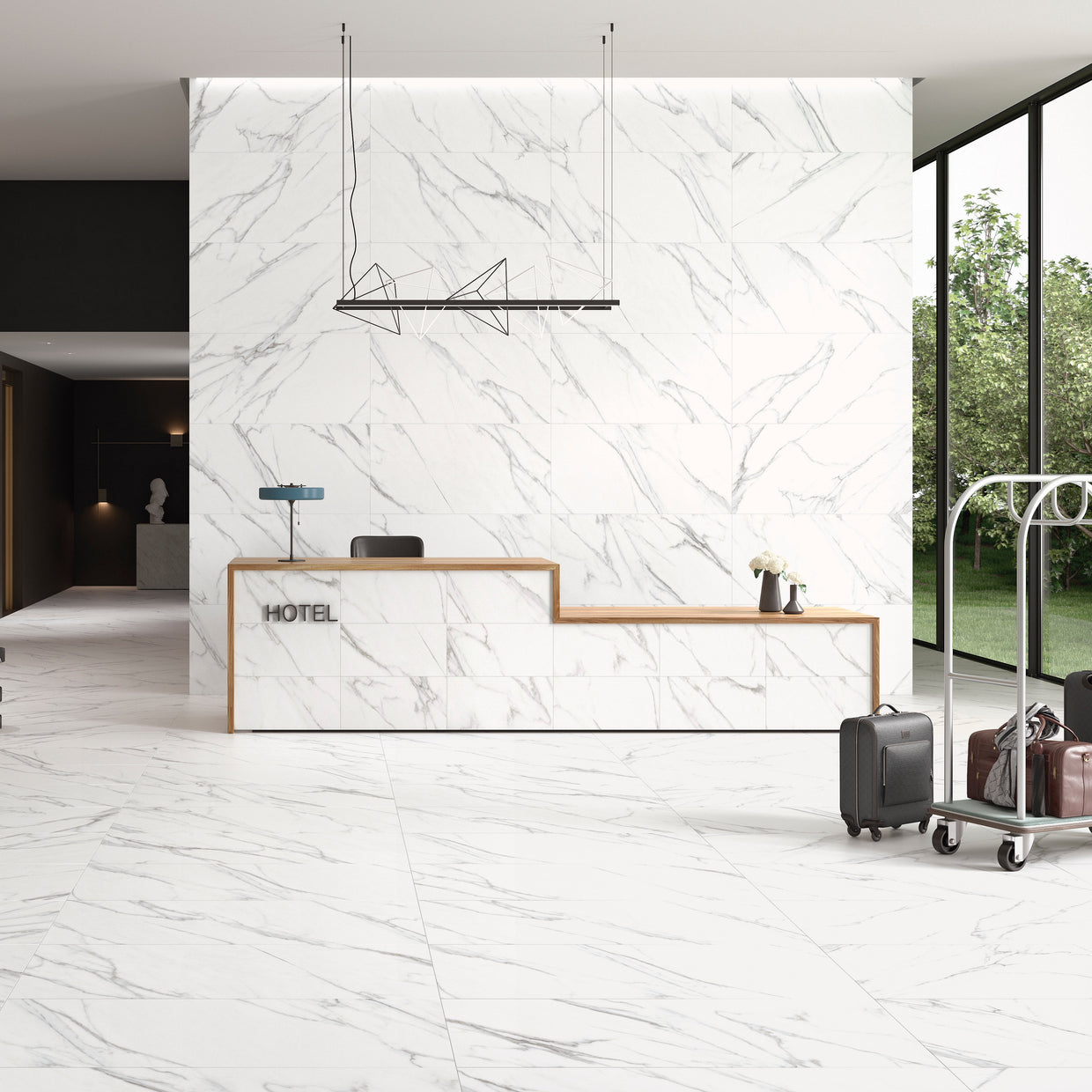 KTL Aston White – bílá mramorová porcelánová dlažba - Skladem Praha od ...
