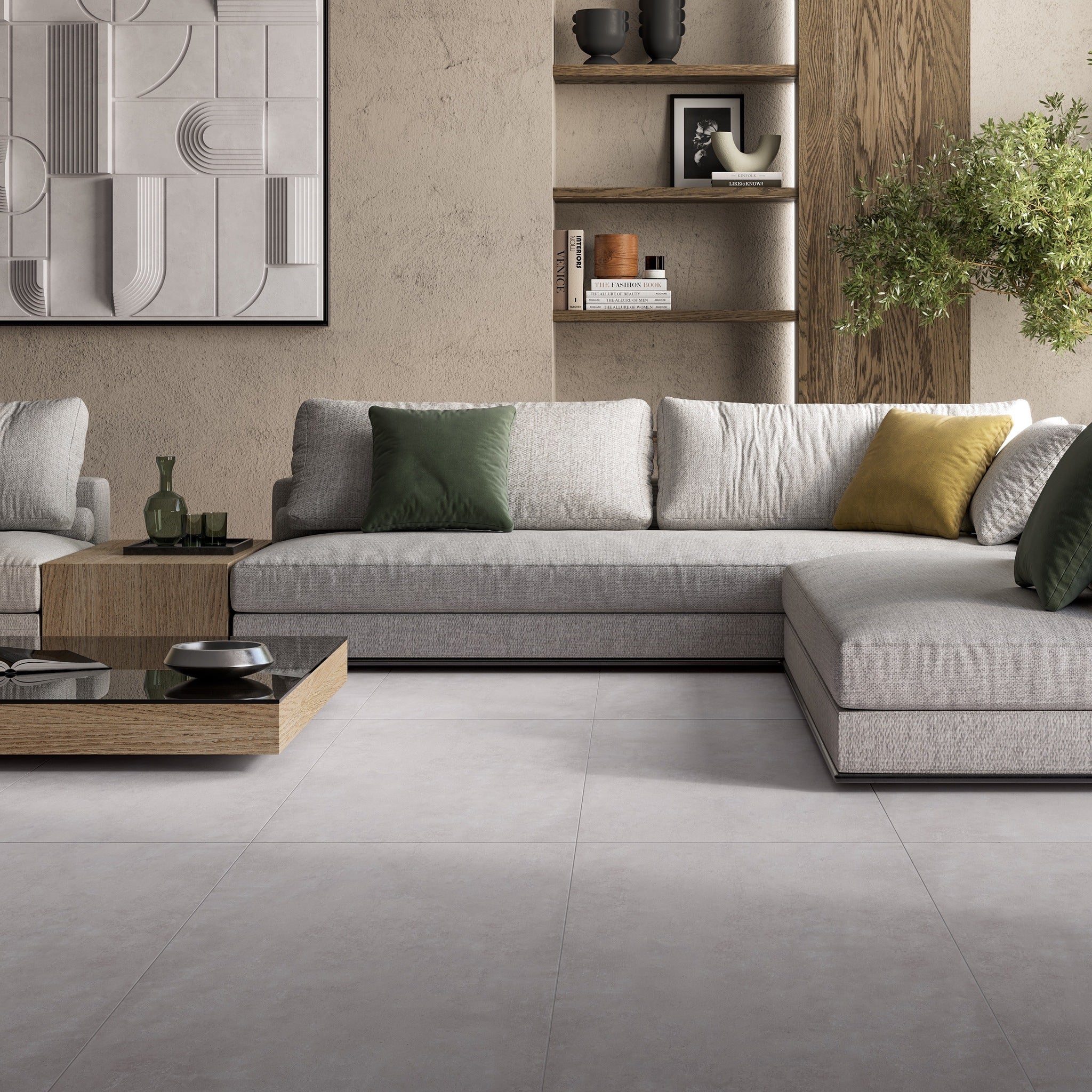 CleoTiles Brasilia Bianco 60,5×121 – světlá porcelánová dlažba ...